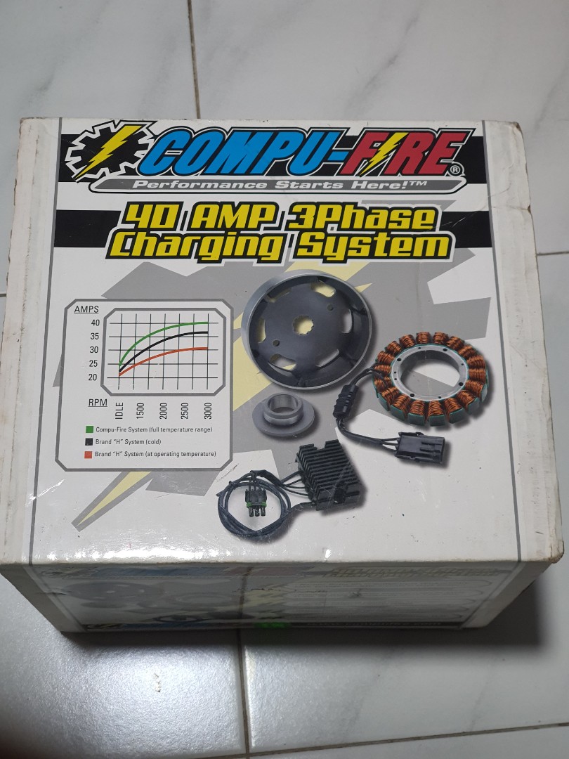 Harley davidson Compu-fire 40 amp 3 phase charging system, Motorcycles ...