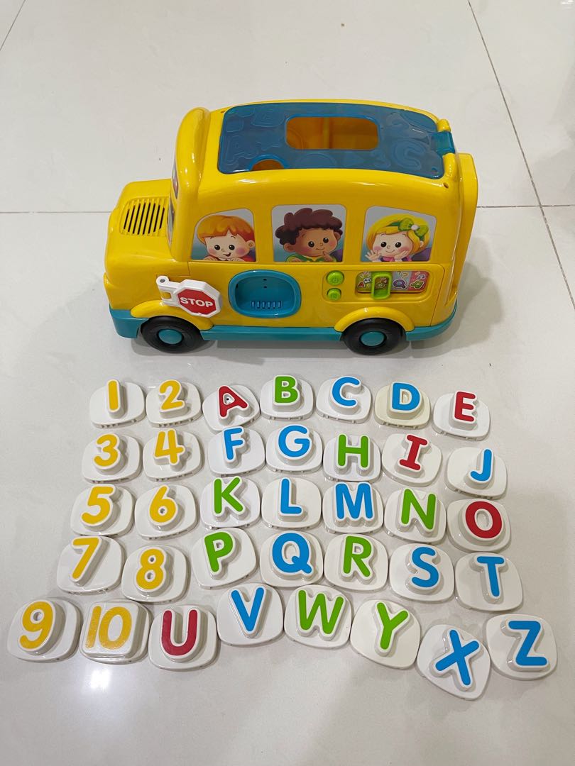 Count and learning alphabet Bus with sound, Hobbies & Toys, Toys ...