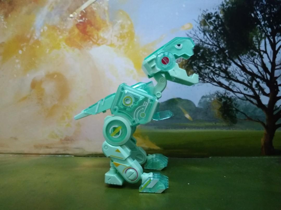 Dinosaur T-Rex Transforming Cube Green, Hobbies & Toys, Collectibles ...