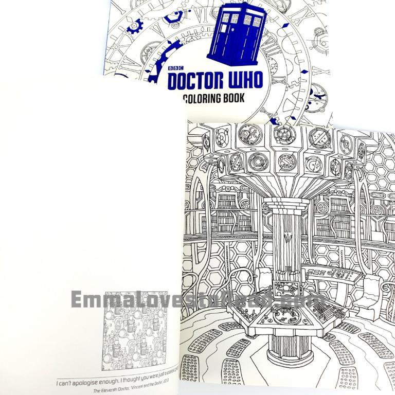dr who adult coloring book