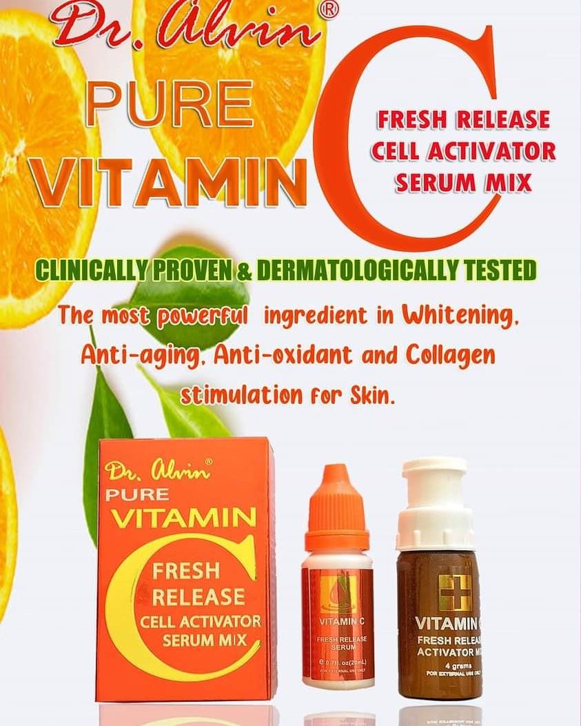 Dr. Alvin PURE VITAMIN C FRESH RELEASE CELL ACTIVATOR SERUM MIX, Beauty ...