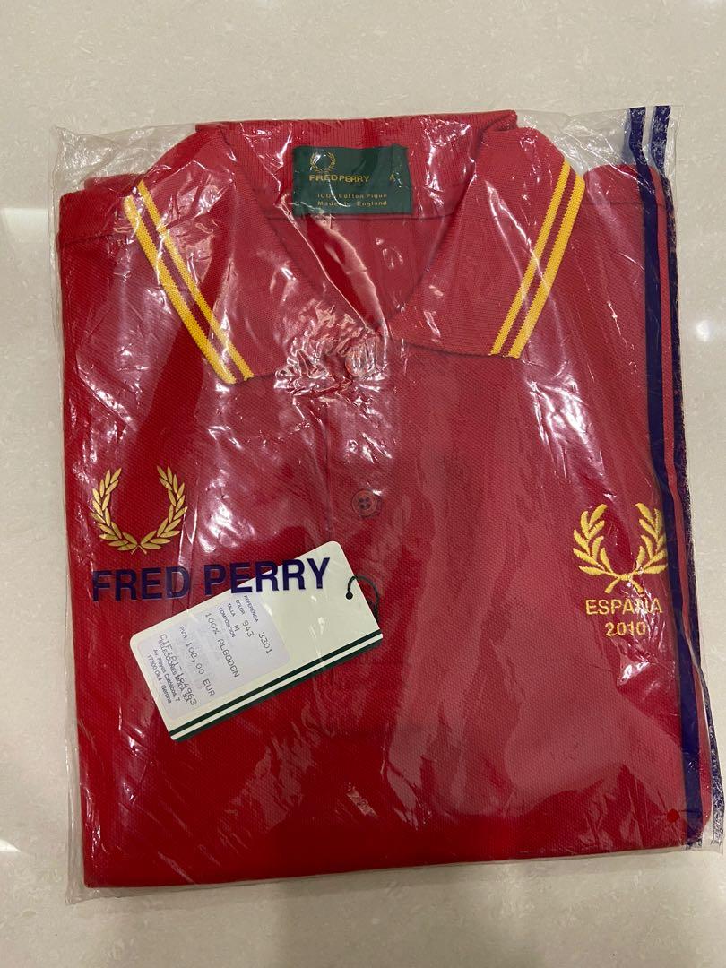 Fred Perry x World Cup 2010 (Spain) New With Tag, Men's Fashion, Tops ...