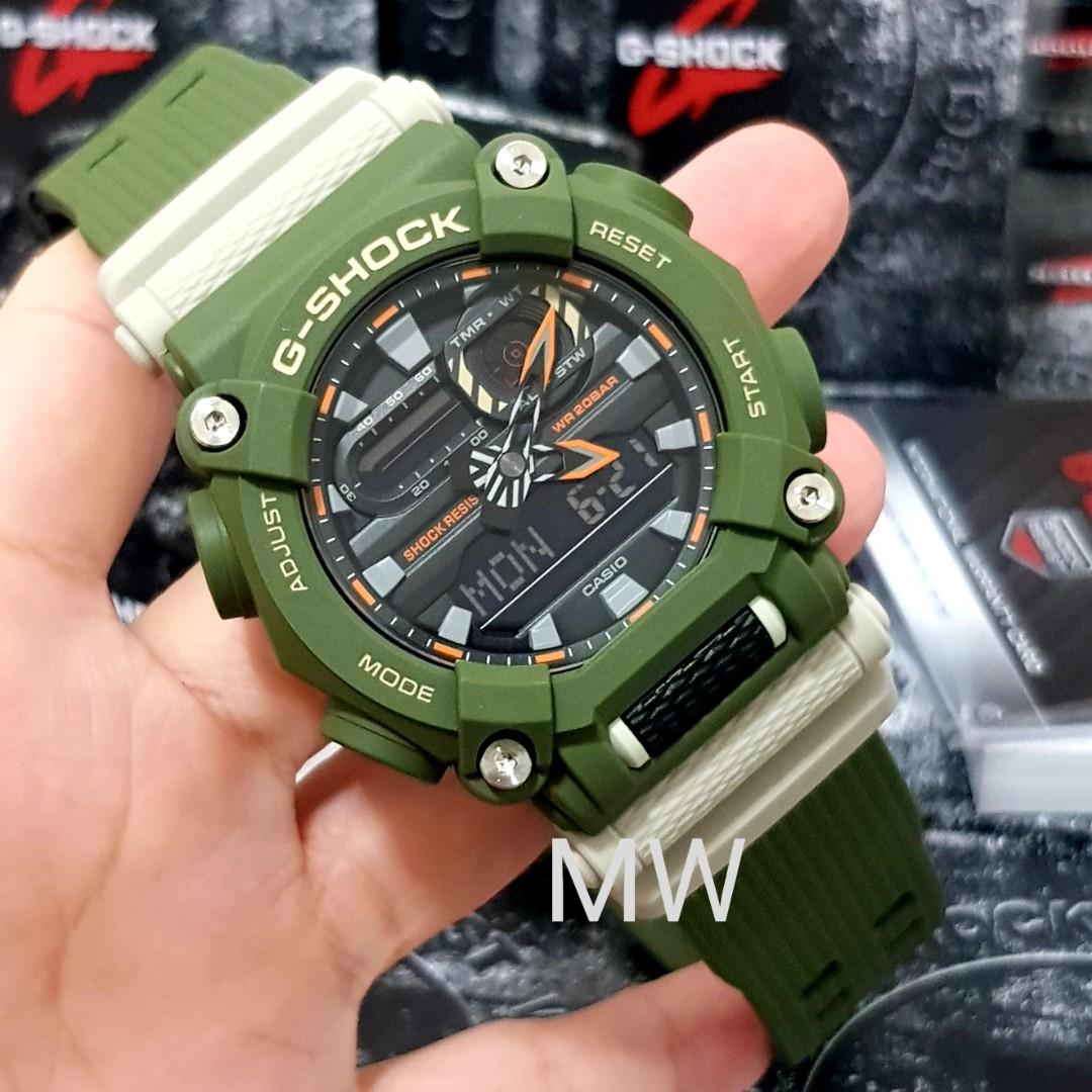 G- Shock ga900 ga-900 ga-900hc ga-900hc-3dr green resin sports men's ...