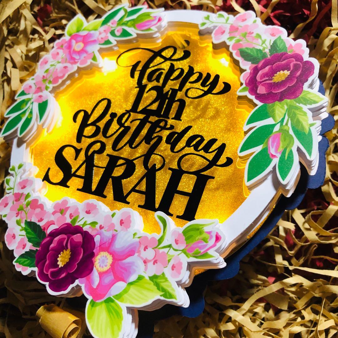 Happy Birthday Lighted Cake Topper, Hobbies & Toys, Stationary & Craft, Occasions & Party ...