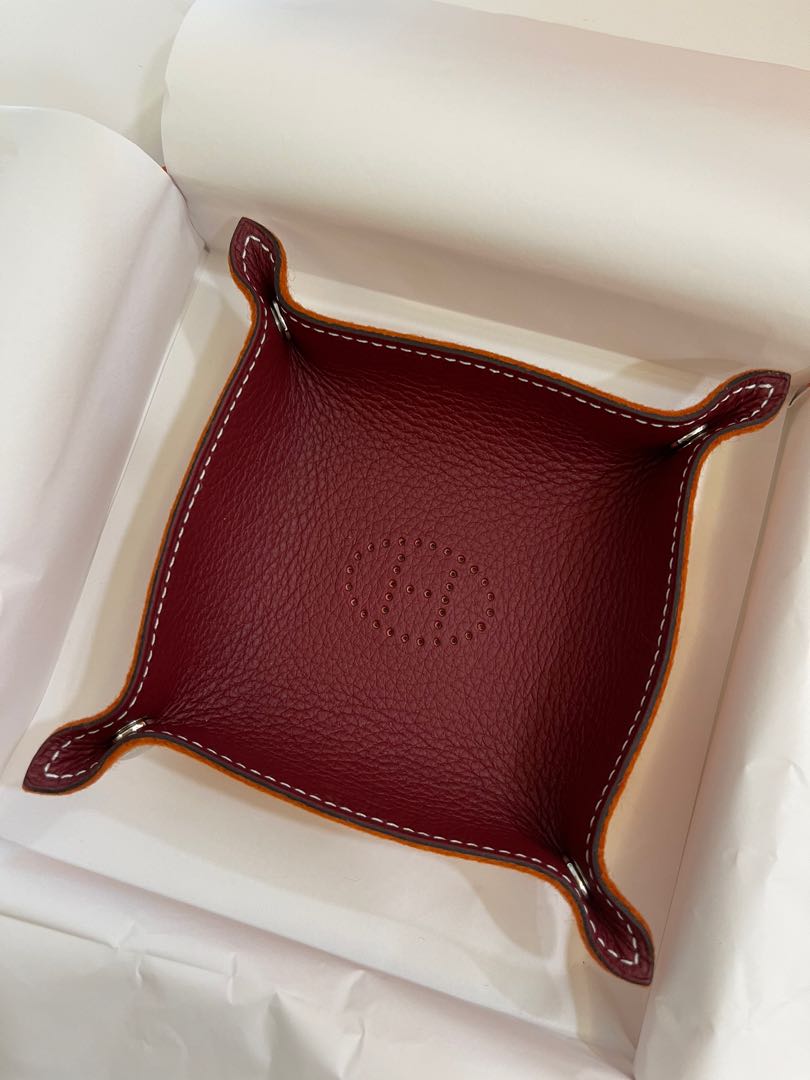 Hermes Leather Tray, Luxury, Accessories on Carousell