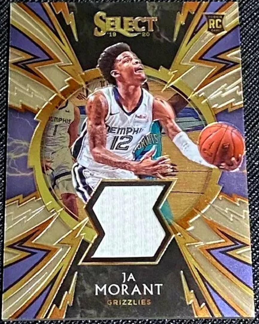 JA MORANT ROOKIE SELECT PATCH GAME WORN, Hobbies & Toys, Toys & Games ...