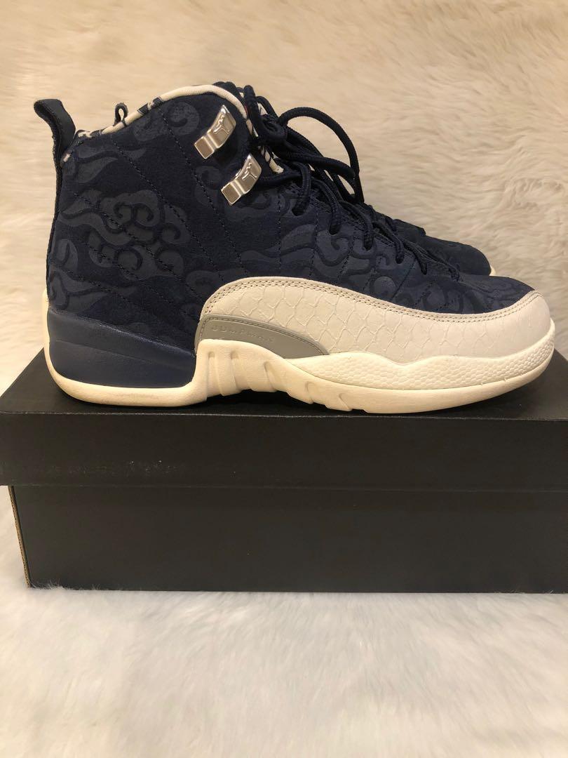 Jordan 12 Retro International Flight Japan (GS), Men's Fashion ...