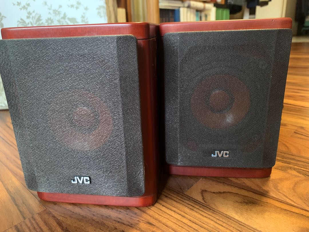 JVC wood cone speakers. great sound quality. hard to find cherry wood speakers., Audio ...