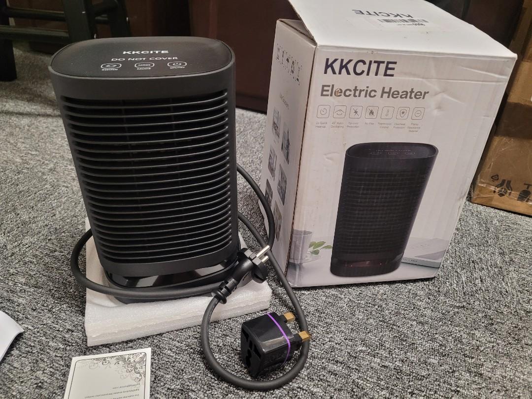 KKCITE Portable Electric Ceramic Space Heaters, 2 in1 2SPersonal Heater ...