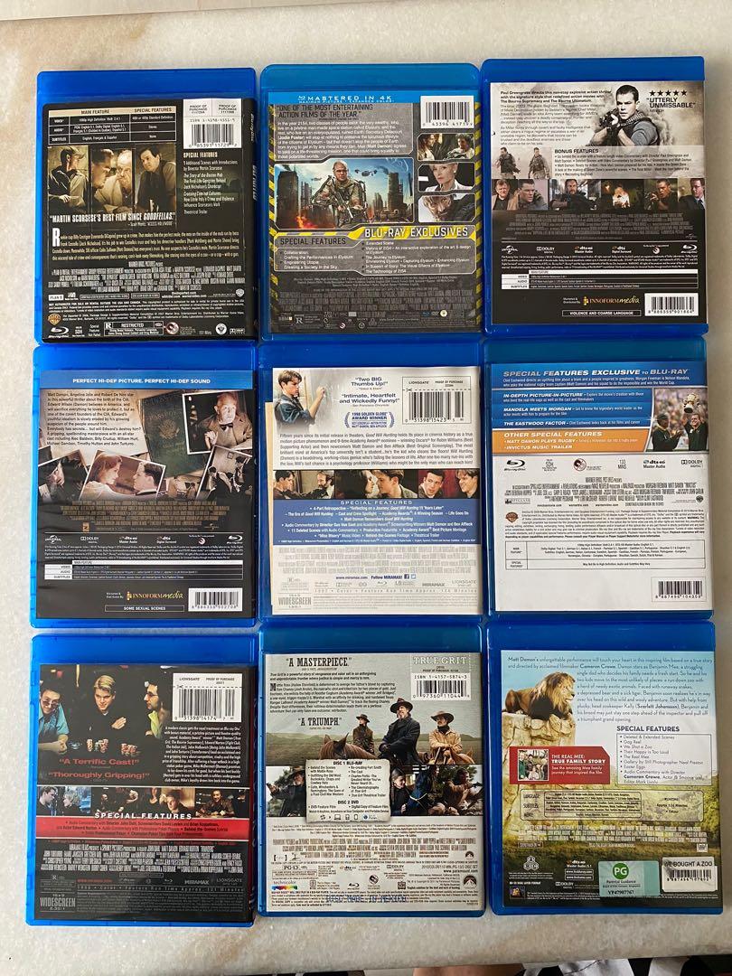 Matt Damon Blu Ray Collection, Hobbies & Toys, Music & Media, CDs ...