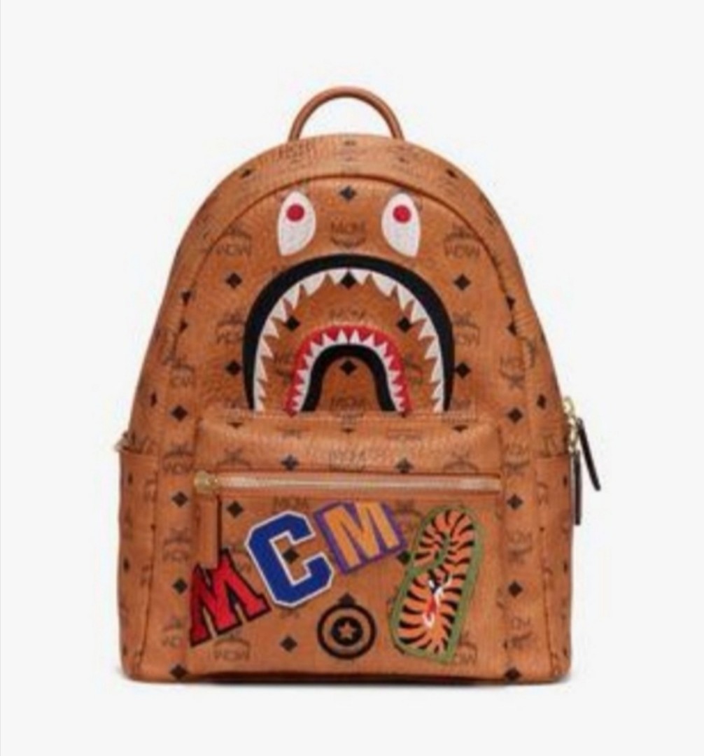 Mcm X Bape Backpack, Women's Fashion, Bags & Wallets, Backpacks on ...