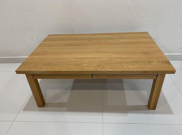 Muji Low Oak Table 90 (L) x 45cm (W) x 35cm (H), Furniture & Home ...