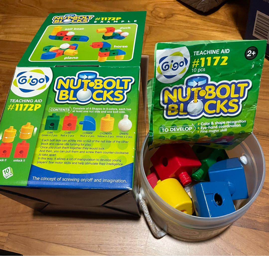 Nut bolt blocks 1172p by GIgo, Babies & Kids, Infant Playtime on Carousell