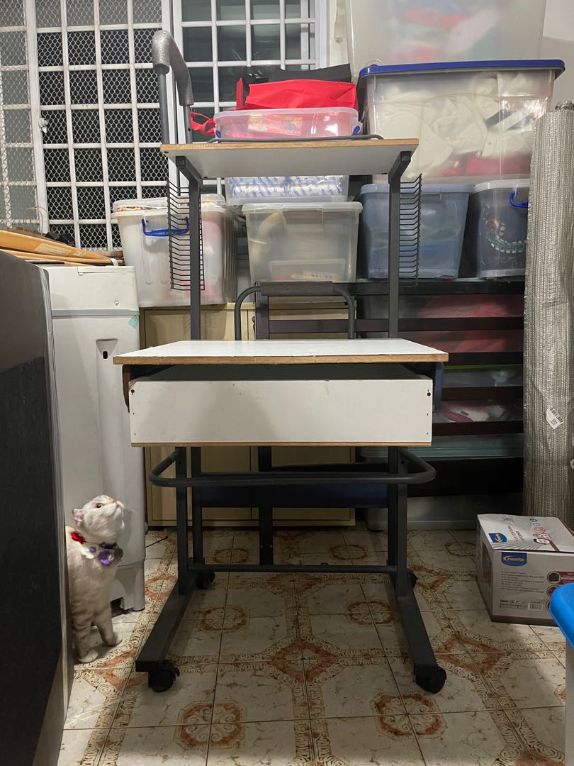 Old Computer Table, Furniture & Home Living, Furniture, Tables & Sets ...