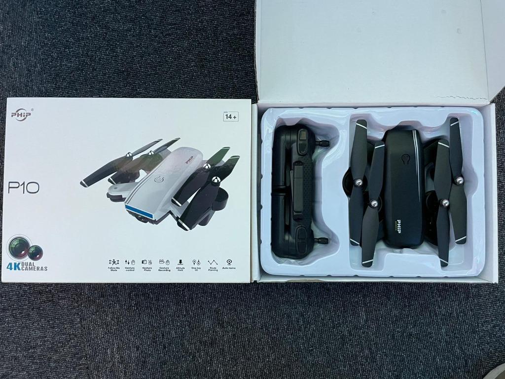 Phip P10 4K Drone 航拍機 無人機, 攝影器材, 航拍 - Carousell