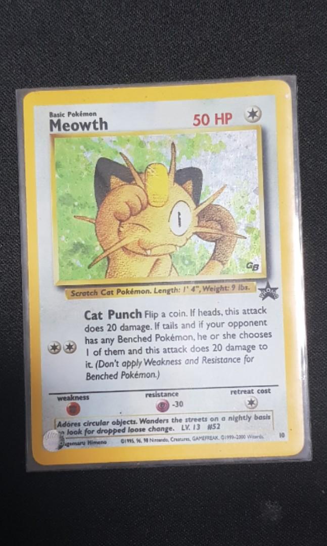 Pokemon trading card game gameboy colour. Promo meowth card, Hobbies ...