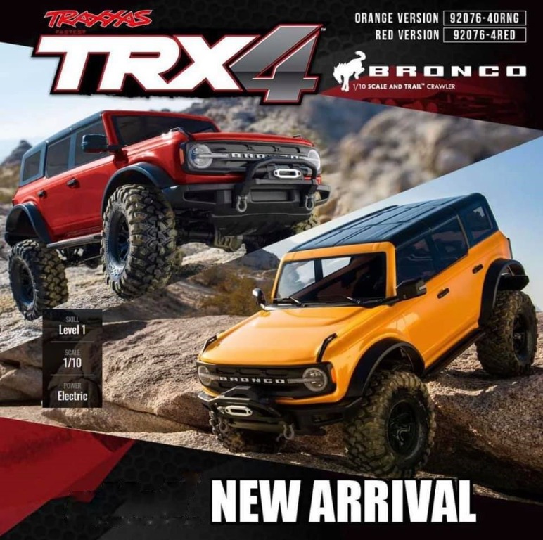 [Ready Stock!] 1/10th Traxxas TRX4 TRX 4 2021 Ford Bronco Scale & Trail ...