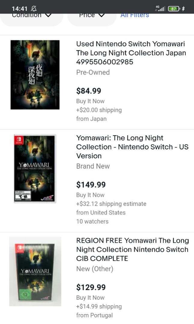 RARE Switch Game - Yomawari The Long Night Collection, Video Gaming, Video Games, Nintendo on ...