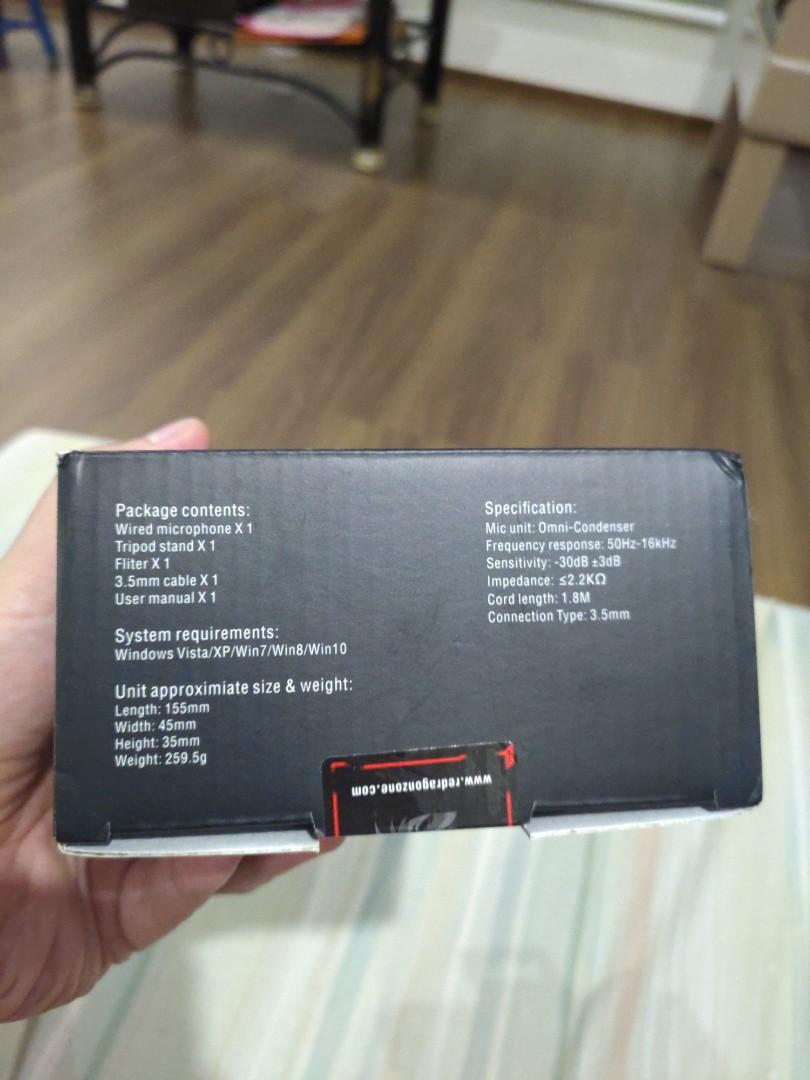red dragon microphone, Audio, Microphones on Carousell