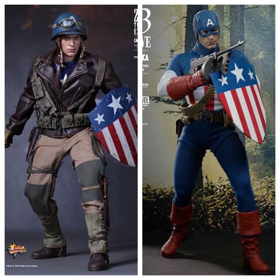 Rescue & Star Spangled Captain America Hot toys exclusive, Hobbies ...