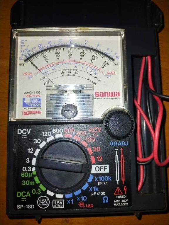 Sanwa SP18D Analog Multimeter, TV & Home Appliances, Electrical ...