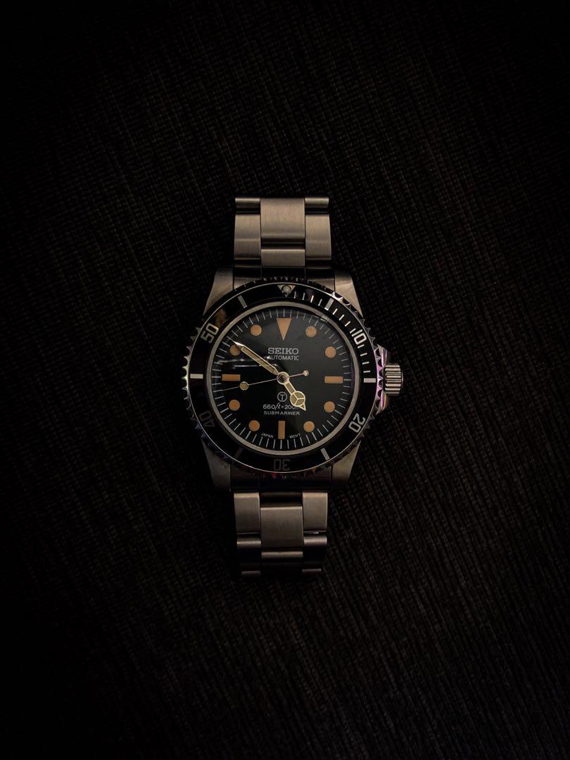 Seiko Vintage Submariner Mod (5513/Milsub mod), Luxury, Watches on ...