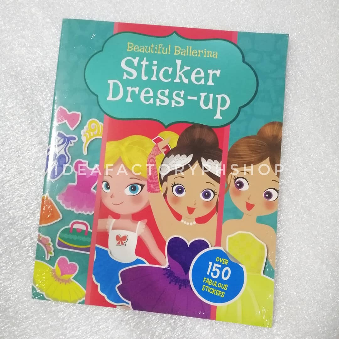 Sticker Dress Up Beautiful Ballerinas Sticker Activity Book, Hobbies ...