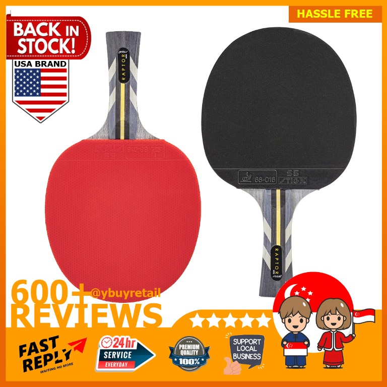 STIGA Raptor Table Tennis Racket Ping pong, Sports Equipment, Sports ...