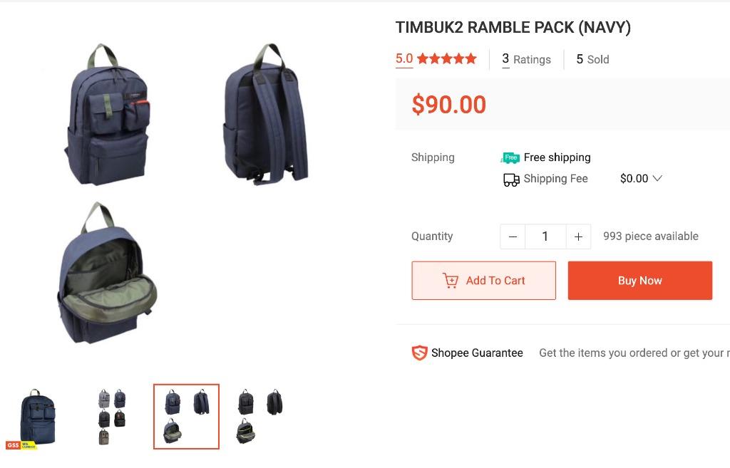 Timbuk2 Ramble Pack, Men's Fashion, Bags, Backpacks on Carousell