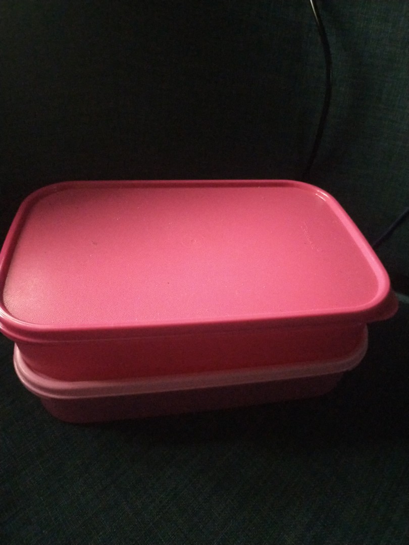 Tupperware rectangular 2.0liter pink, Furniture & Home Living ...