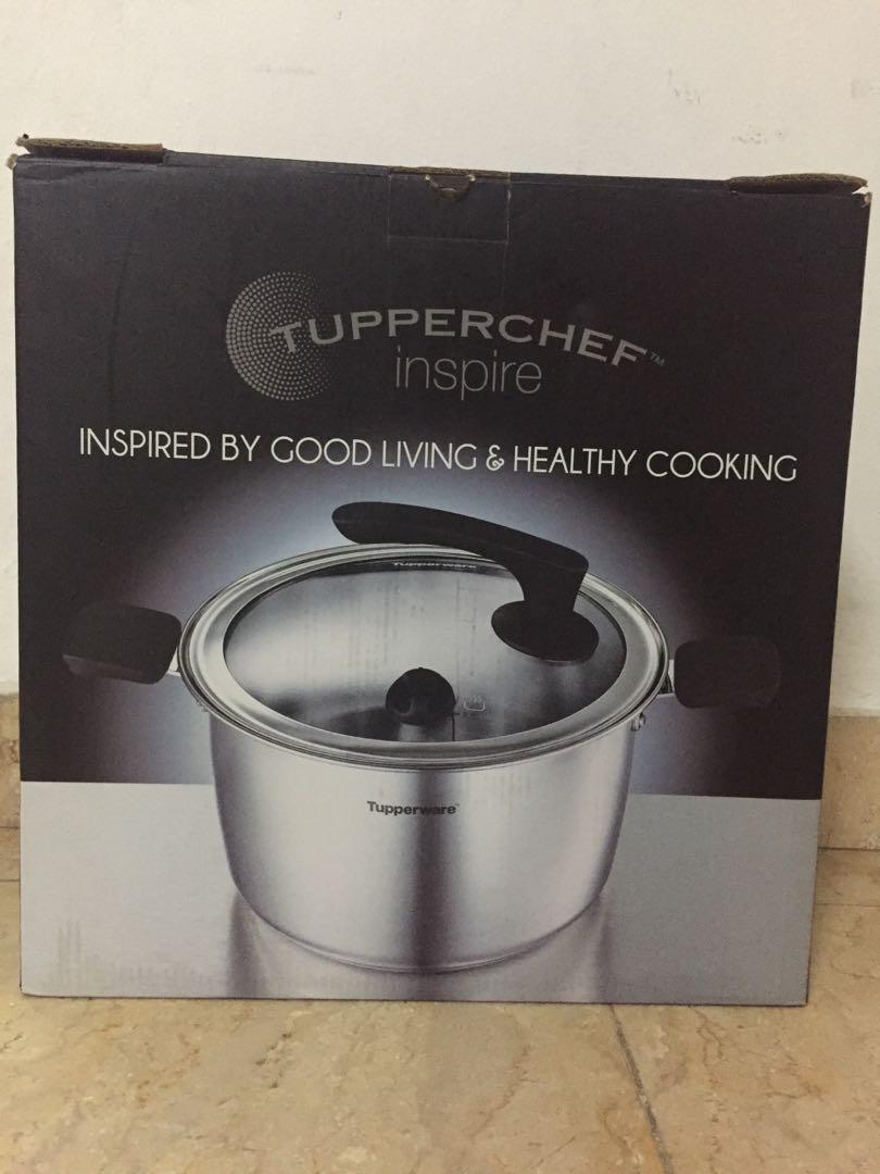 Tupperware TupperChef Inspire Stock Pot 7L, Furniture & Home Living ...