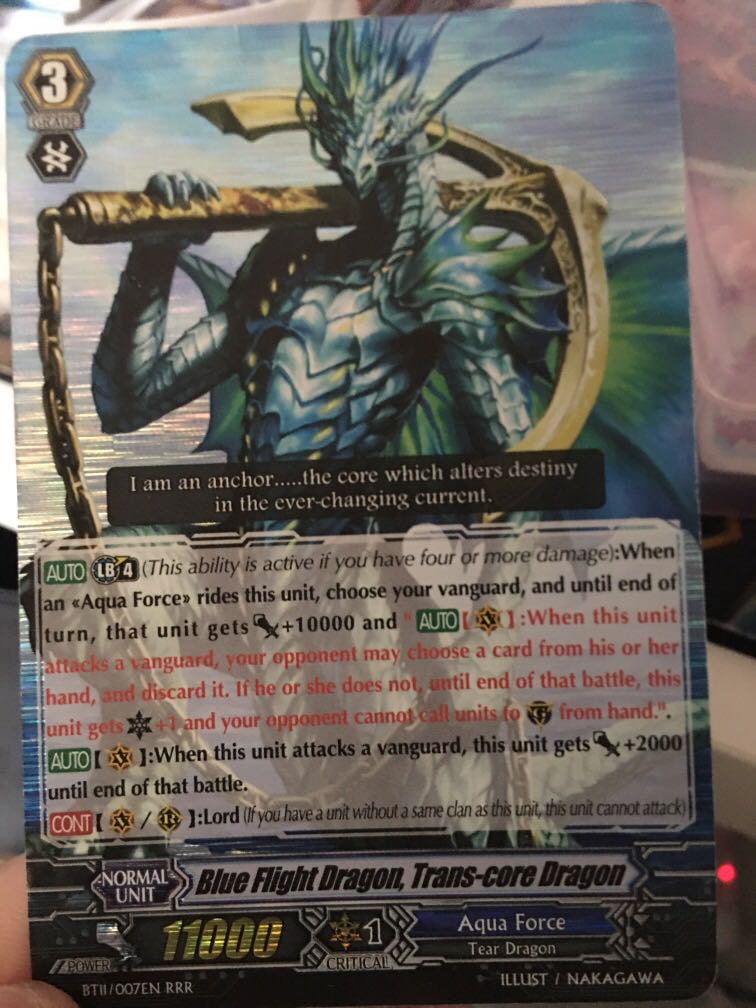 WTS Vanguard blue flight dragon, Transcore dragon ( eng), Hobbies ...