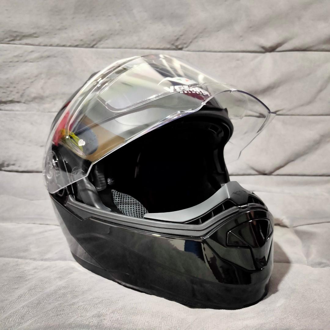 (NEW) Vemar Sharki Modular Helmet - Black - PSB Approved, Motorcycles ...