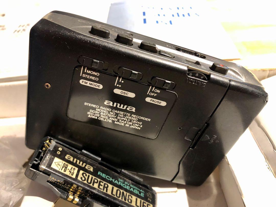 Very Rare Aiwa AM/FM Auto Reverse Stereo Cassette Recorder HS-JX609 HS-JX639 Full Box & Papers ...
