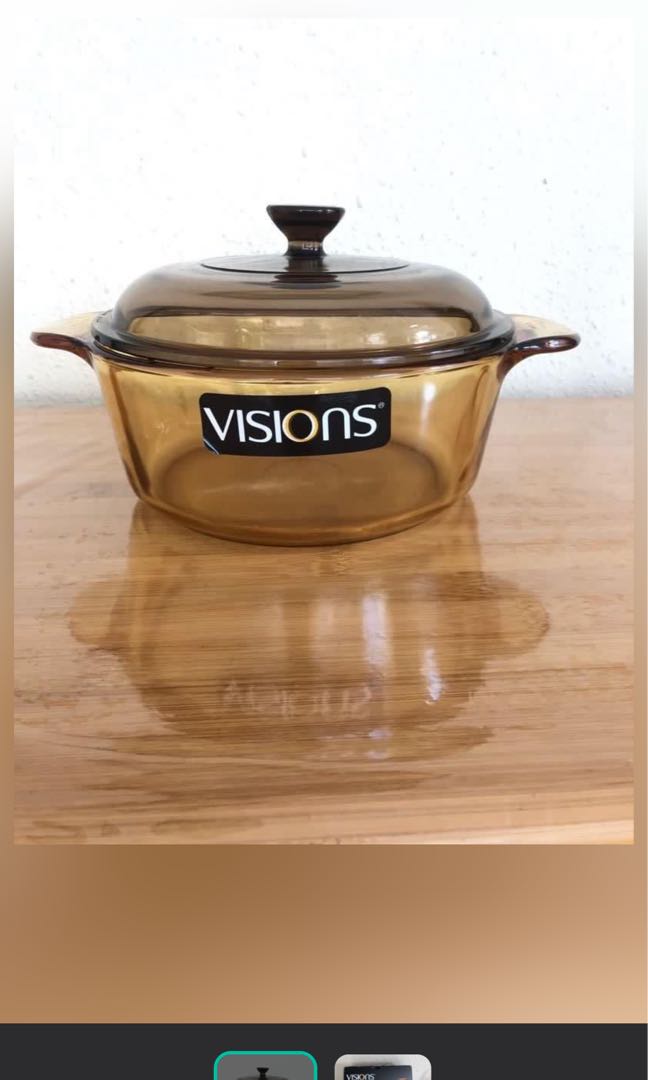 Visions Glass Pot, Furniture & Home Living, Kitchenware & Tableware ...