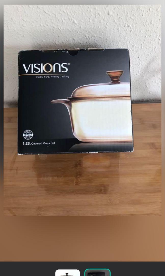 Visions Glass Pot, Furniture & Home Living, Kitchenware & Tableware ...
