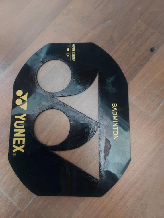 Yonex badminton stencil, Sports Equipment, Other Sports Equipment and Supplies on Carousell