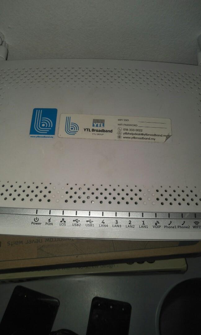 YTL Broadband Router Terminal, Computers & Tech, Parts & Accessories ...