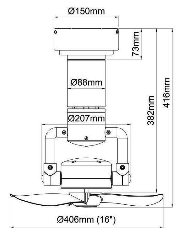 Acorn Corner Fan/Corner DC-360/Acorn Fan/Wall Fan/Corner Fan/Ceiling ...