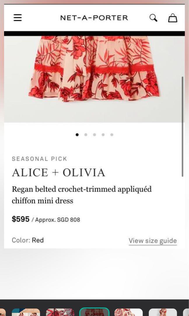 Alice & Olivia Regan 2020 dress, Women's Fashion, Dresses & Sets ...