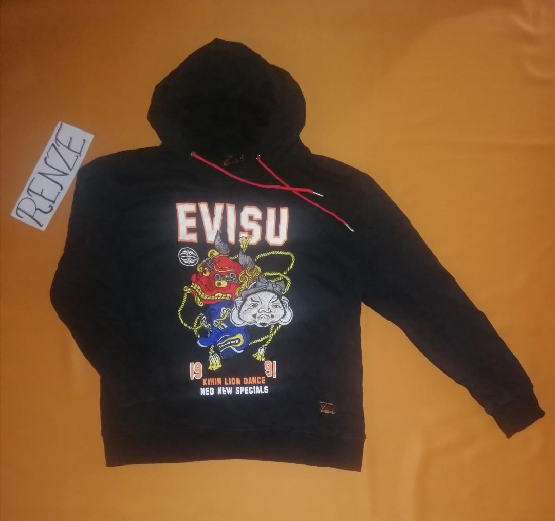 Authentic EVISU Hoody, Men's Fashion, Coats, Jackets and Outerwear on ...