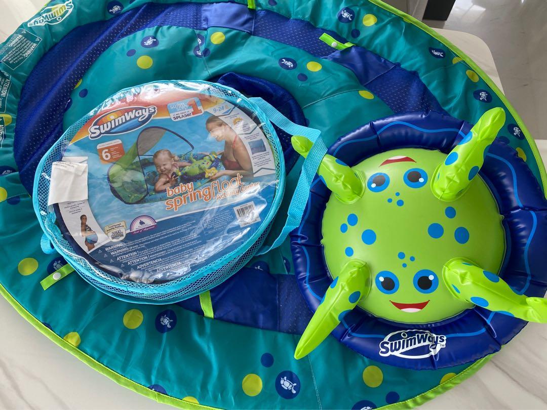 Baby float Swimways Baby spring float activity center with canopy ...