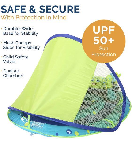 Baby float Swimways Baby spring float activity center with canopy ...