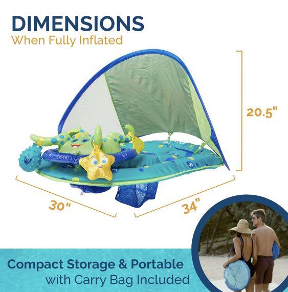 Baby float Swimways Baby spring float activity center with canopy ...