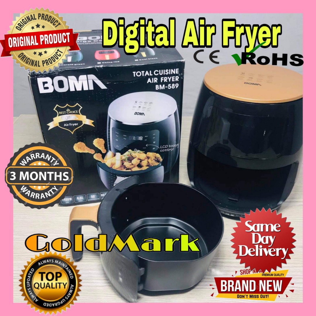 Boma Silver Crest Air Fryer 4.5L Total Cuisine Air Fryer BM-589, TV ...