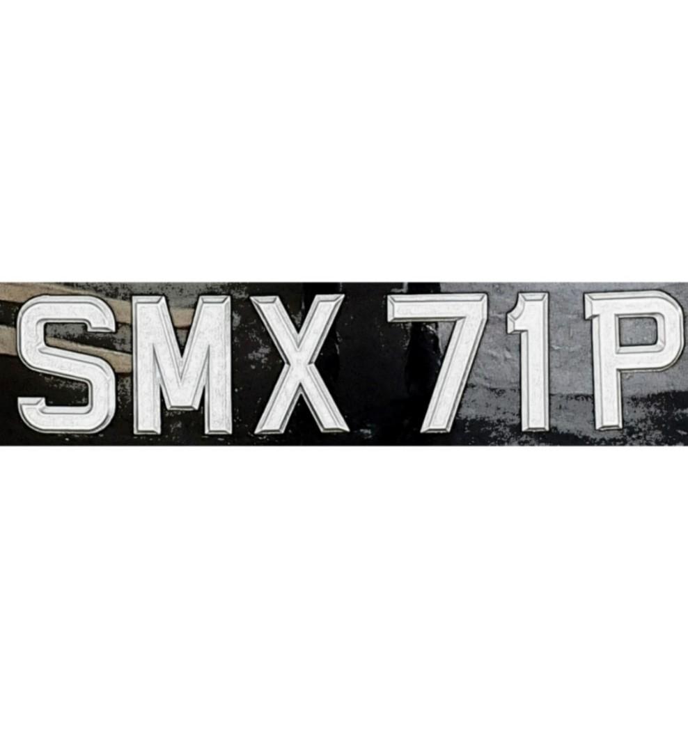 Car number plate: SMX 71 P, Car Accessories, Car Plates on Carousell