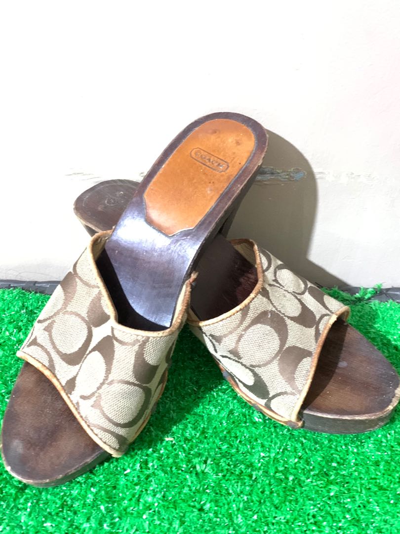 Coach clogs, Women's Fashion, Footwear, Heels on Carousell