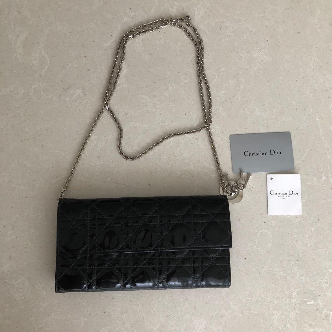 Authentic Dior Wallet with Chain, Women's Fashion, Bags & Wallets ...