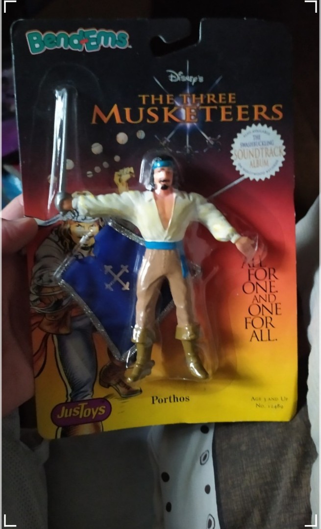 Disney the three musketeers porthos action figure bendable, Hobbies ...