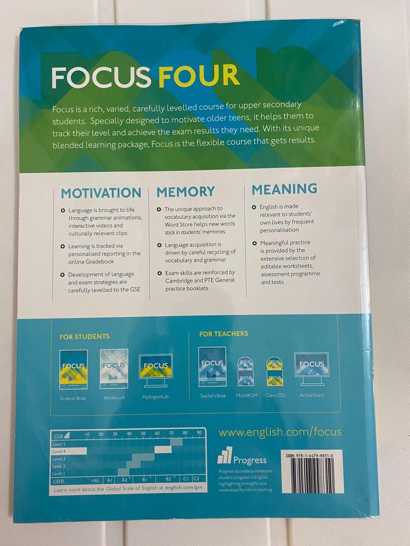FOCUS student book 4, 興趣及遊戲, 書本 & 文具, 書本及雜誌 - 補充練習 - Carousell